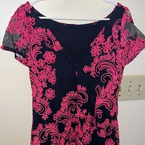 JS Collections | Dresses | Nwt Js Collection Barbie Pink Navy Floral ...
